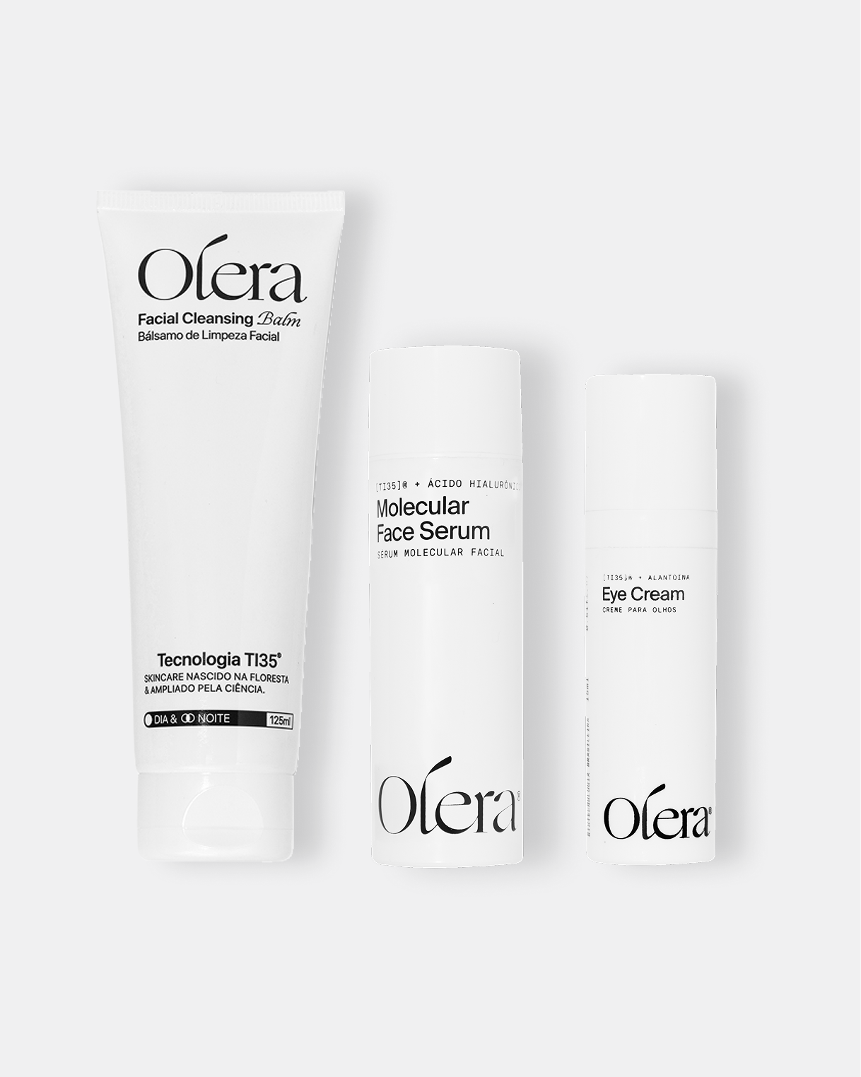 Trio Limpeza, Hidratação & Firmeza Olera | Rotina de skincare